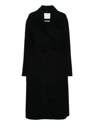 SPORTMAX PRE Wool Long Coat - Black