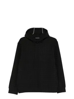 Emporio Armani Cotton Blend Hoodie - Black