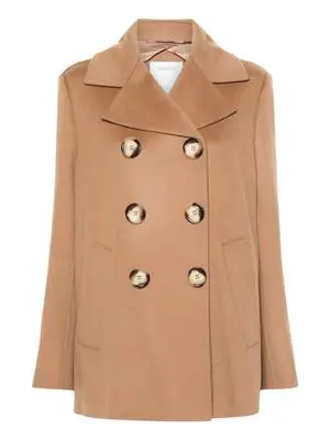 SPORTMAX Sportmax Double-Breasted Virgin Wool Coat