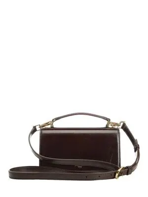 GOLDEN GOOSE Venezia Small Leather Handbag - Brown