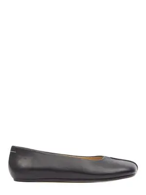 MAISON MARGIELA Leather Ballerinas - Black