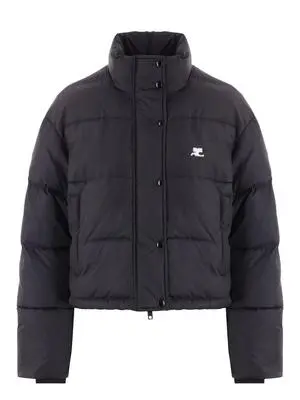 COURREGES Nylon Puffer Jacket - Black