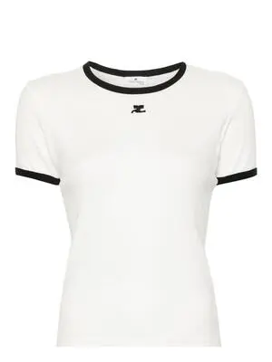 COURREGES Logo T-shirt - White