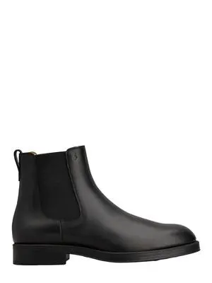 TOD'S Leather Ankle Boots - Black