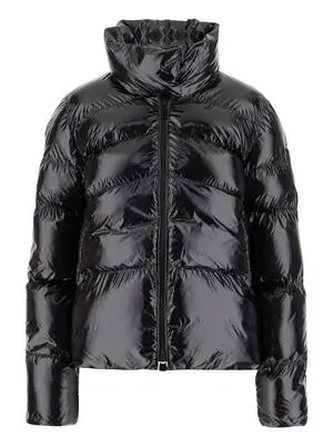 Pinko Glossy Nylon Padded Down Jacket - Black