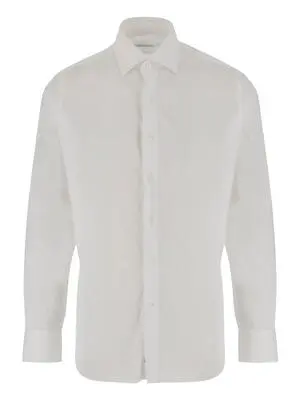 ALESSANDRO GHERARDI Stretch Cotton Blend Shirt - White