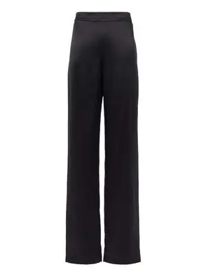 JOSEPH Sahel Silk Straight Pants - Black