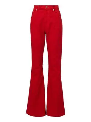 Gabriela Hearst Willa High-rise Bootcut Jeans - Red
