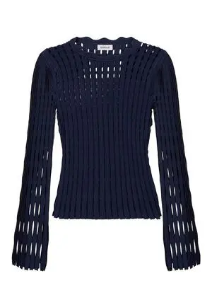 Simkhai Open-knit Top - Blue
