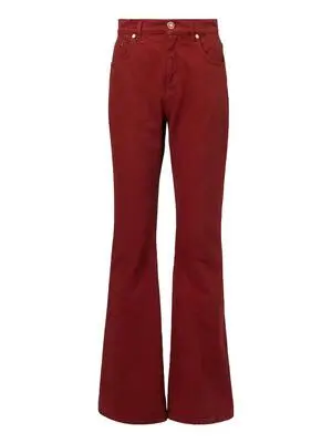 Gabriela Hearst Willa High-rise Bootcut Jeans - Red