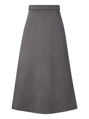 Max Mara Brunate Paneled Midi Skirt - Grey