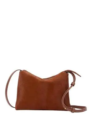 Khaite Lina Medium Calf Hair Crossbody Bag - Brown
