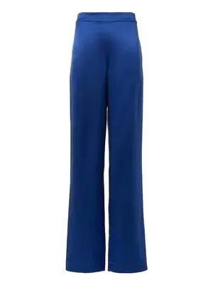JOSEPH Silk Straight Pants - Blue