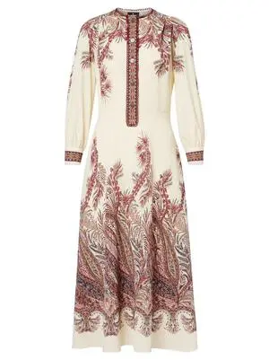 Etro Paisley Print Shirt Dress - White