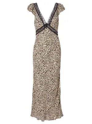 Rixo Iggy Embroidered Midi Dress - Multicoloured
