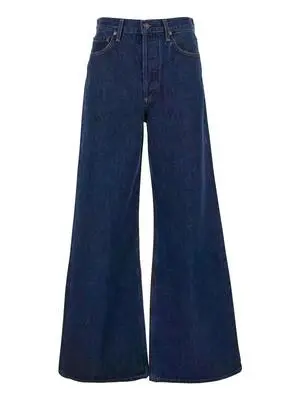 AGOLDE Wide-leg Cotton-blend Jeans - Blue