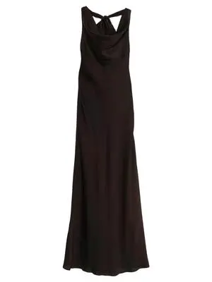AMSALE Hammered Halterneck Gown