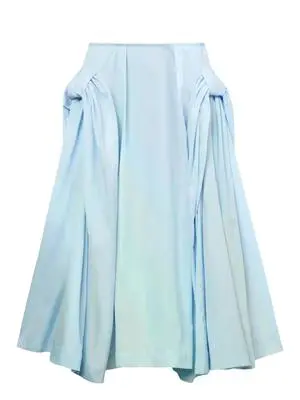 Simone Rocha Panelled Pleated Midi Skirt - Blue
