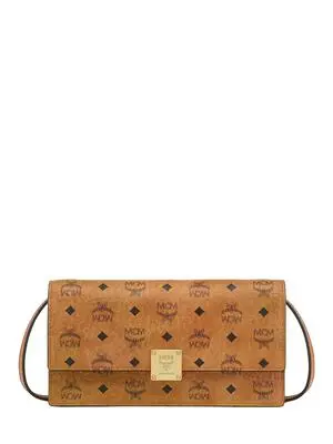 Mcm Visetos Crossbody Clutch - Brown