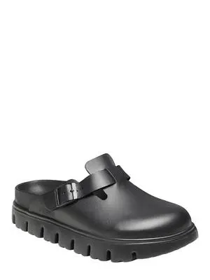 BIRKENSTOCK Boston Chunky Natural Leather Clogs - Black