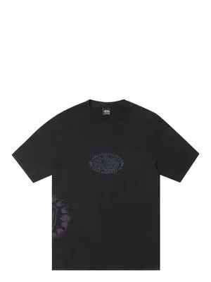 StÜssy Wave Oval Tee - Black