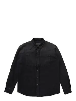 MAISON MARGIELA Paneled Denim Shirt - Black