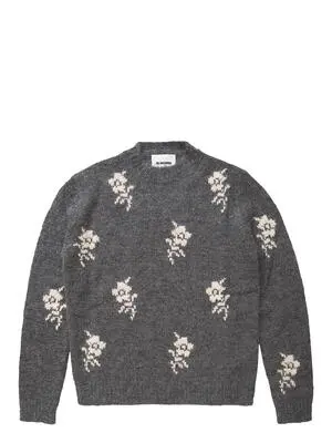 JIL SANDER Flowers Intarsia Crewneck Sweater