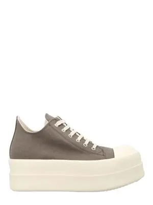 Rick Owens Double Bumper Low Sneakers - Grey