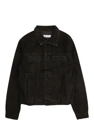 Off-White Agreement Slim Denim Jacket - Black