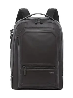 Tumi Leather Backpack - Espresso Brown Bombe