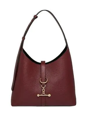Strathberry Kite Hobo Leather Shoulder Bag - Oxblood