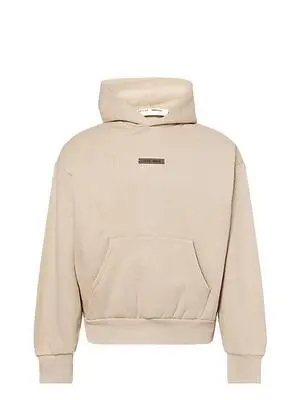 Fear Of God Classic Fleece Logo-embellished Cotton-blend Hoody - Timber