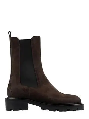 PARIS TEXAS Suede Lug-Sole Chelsea Boots