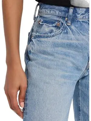 Moussy Vintage Princeton Slim Straight Jeans - Ltblu