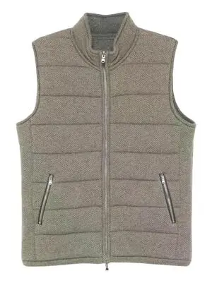 N.peal Padded Gilet - Brown
