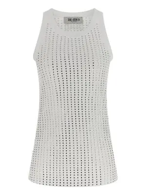 ATTICO Rhinestone Appliqué Tank Top