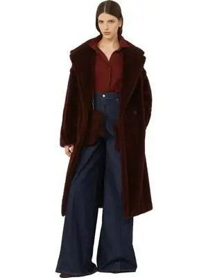 Max Mara Teddy Bear Icon Coat - Cherry