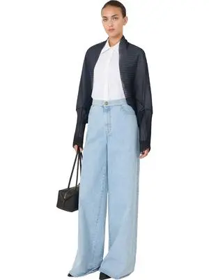 Max Mara Pleated Shrug - Midnightblue