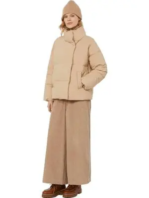 Max Mara Cropped Cotton Velvet Trousers - Sand