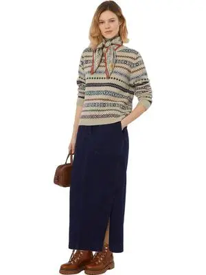 Max Mara Wool And Alpaca Jacquard Jumper - Ecru