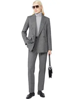 Max Mara Double-breasted Jersey Blazer - Medium Grey