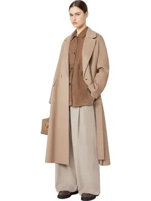 Max Mara Oversized Wool Coat - Sand