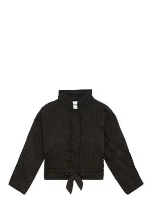 MARANT ETOILE Zakiane Quilted Satin Jacket - Black