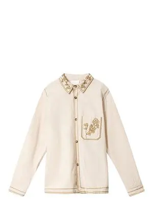 Isabel Marant Rudy Cotton Overshirt - Chalk