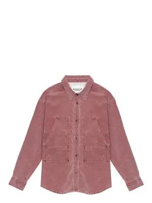 MARANT ETOILE Oriana Corduroy Jacket - Sepia Pink