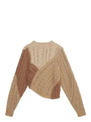 MARANT ETOILE Daryl Patchwork Sweater - Beige
