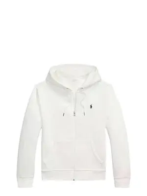 Ralph Lauren Double Knit Zip-up Hoodie - White
