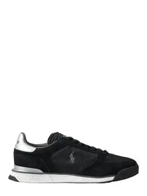 Polo Ralph Lauren Suede Panelled Sneakers - Black