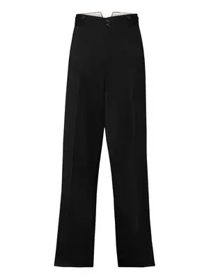 MAISON MARGIELA Wool Trousers - Black
