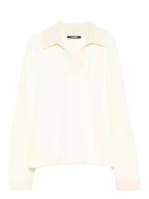 JACQUEMUS Polo-Neck Ribbed Sweater